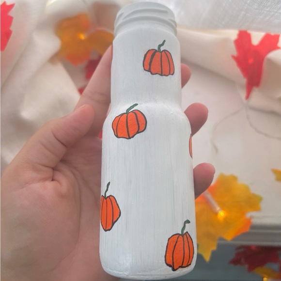 Holiday | Halloween Decor Hand Painted Glass Bottle Home Decor Fall ...